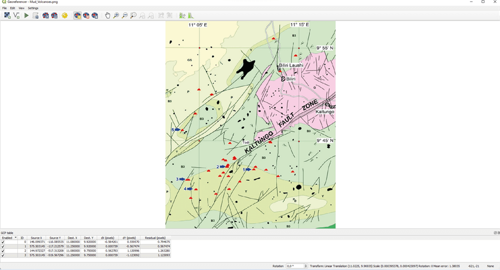 QGIS: how to import a map and georeference lines and points – AurelienG