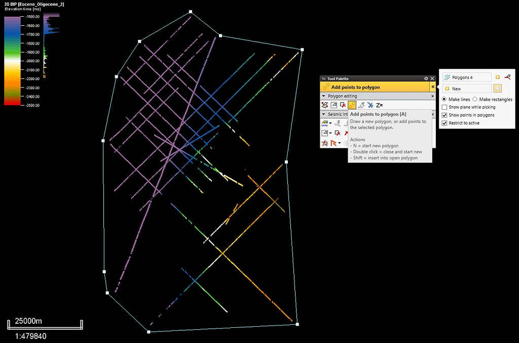 PETREL: pick horizons on 2D seismic profiles – AurelienG