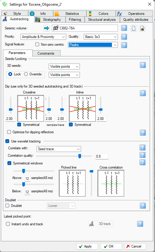 PETREL: pick horizons on 2D seismic profiles – AurelienG